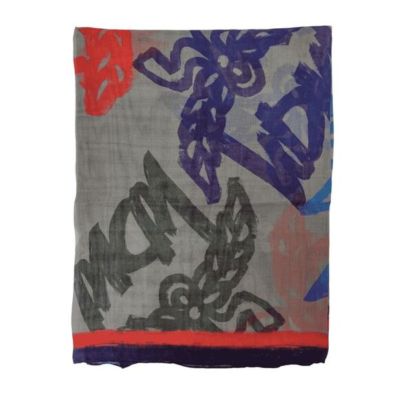 MCM | Accessories | Mcm Womens Multicolor Gray Dawn Silkmodal Jacquard ...